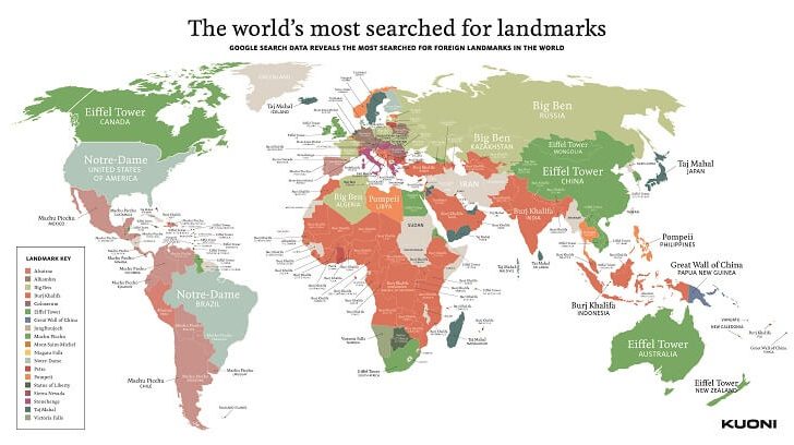 World's top 10 most googled landmarks | YourLifeChoices