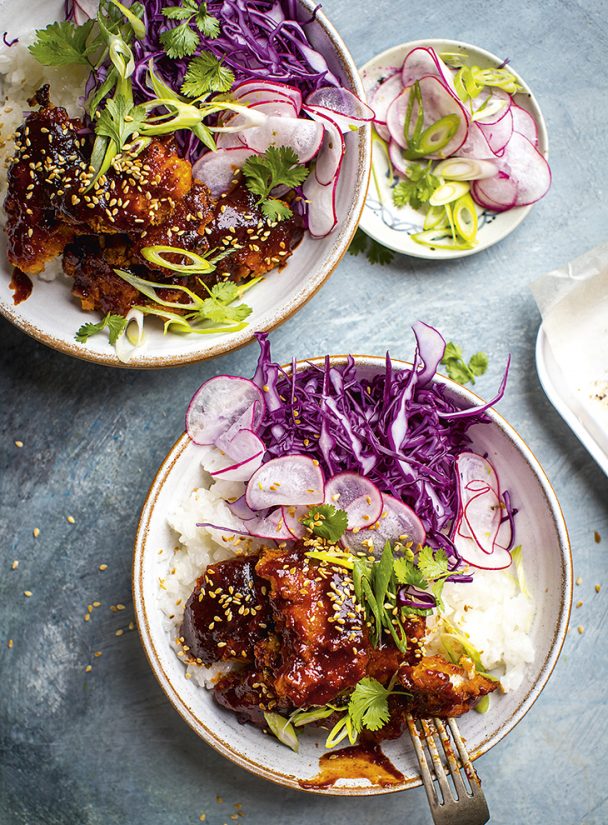 Korean Fried Chicken Bowls | YourLifeChoices