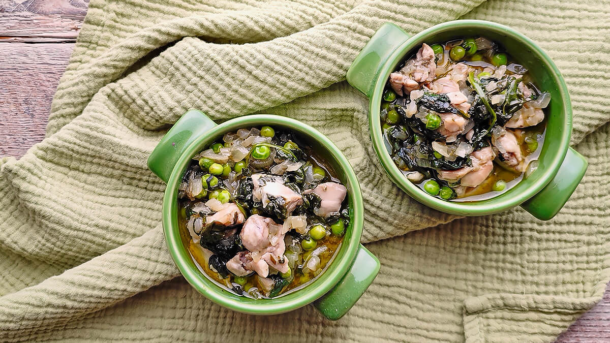 Italian Chicken with Spinach and Peas | YourLifeChoices