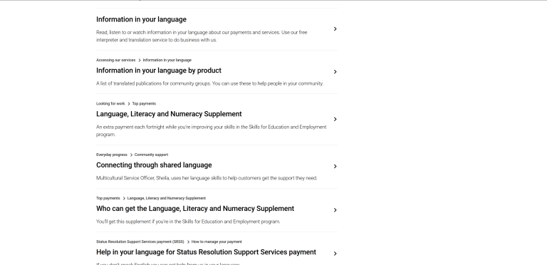 Help in other languages | YourLifeChoices