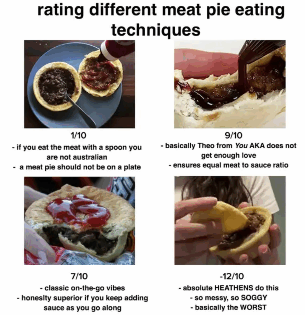 How do you eat your pie? Australians clash over pie-eating rules ...