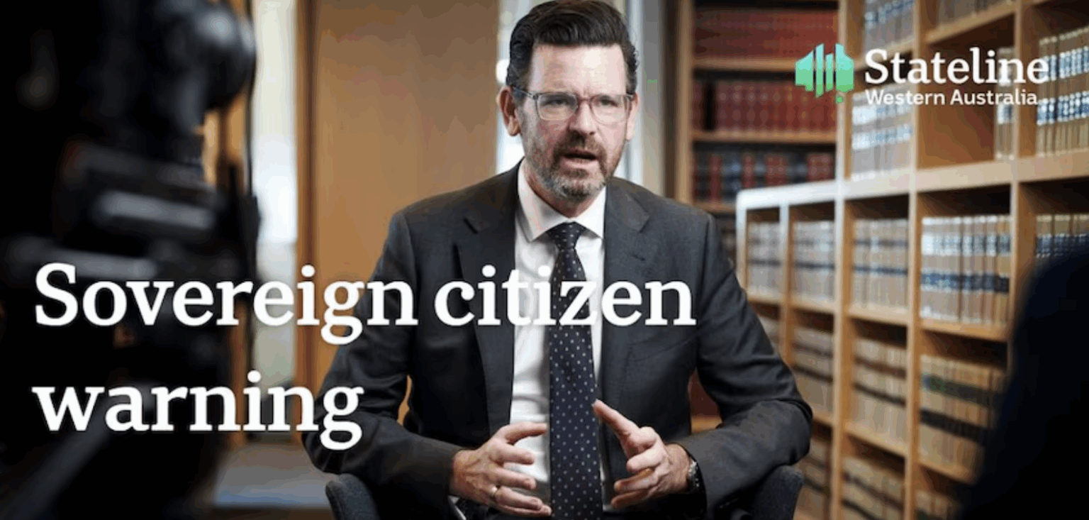 'Sovereign citizens' threaten safety, stability of society, WA Chief ...
