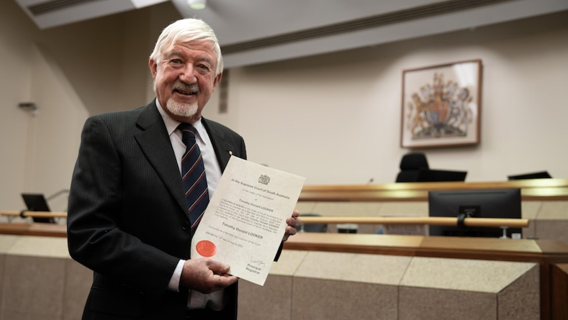 South Australian Tim Looker becomes a lawyer on 74th birthday ...