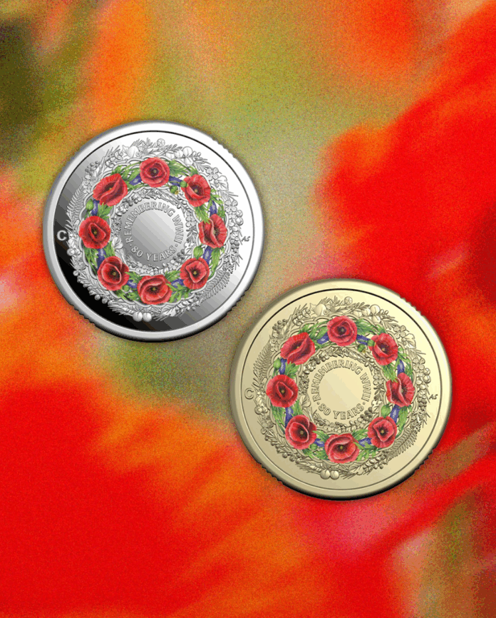 Royal Australian Mint unveils coin marking 80 years of remembrance ...
