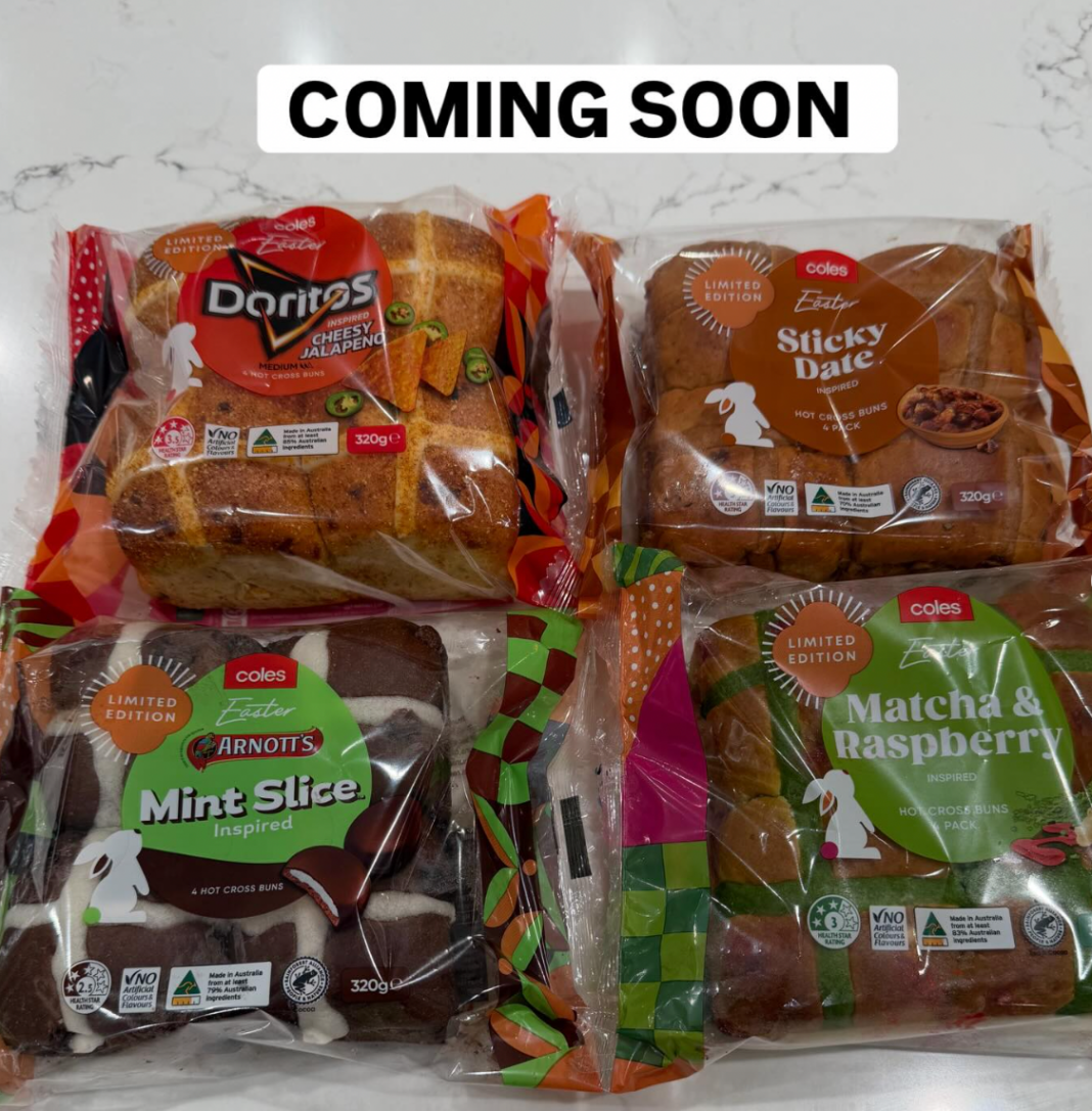 The new Coles hot cross buns are sparking curiosity ahead of Easter ...